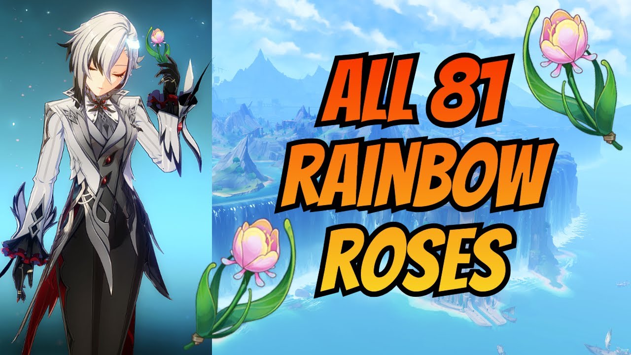 81 Rainbow Roses【FARMING ROUTE】 - Genshin Impact - YouTube