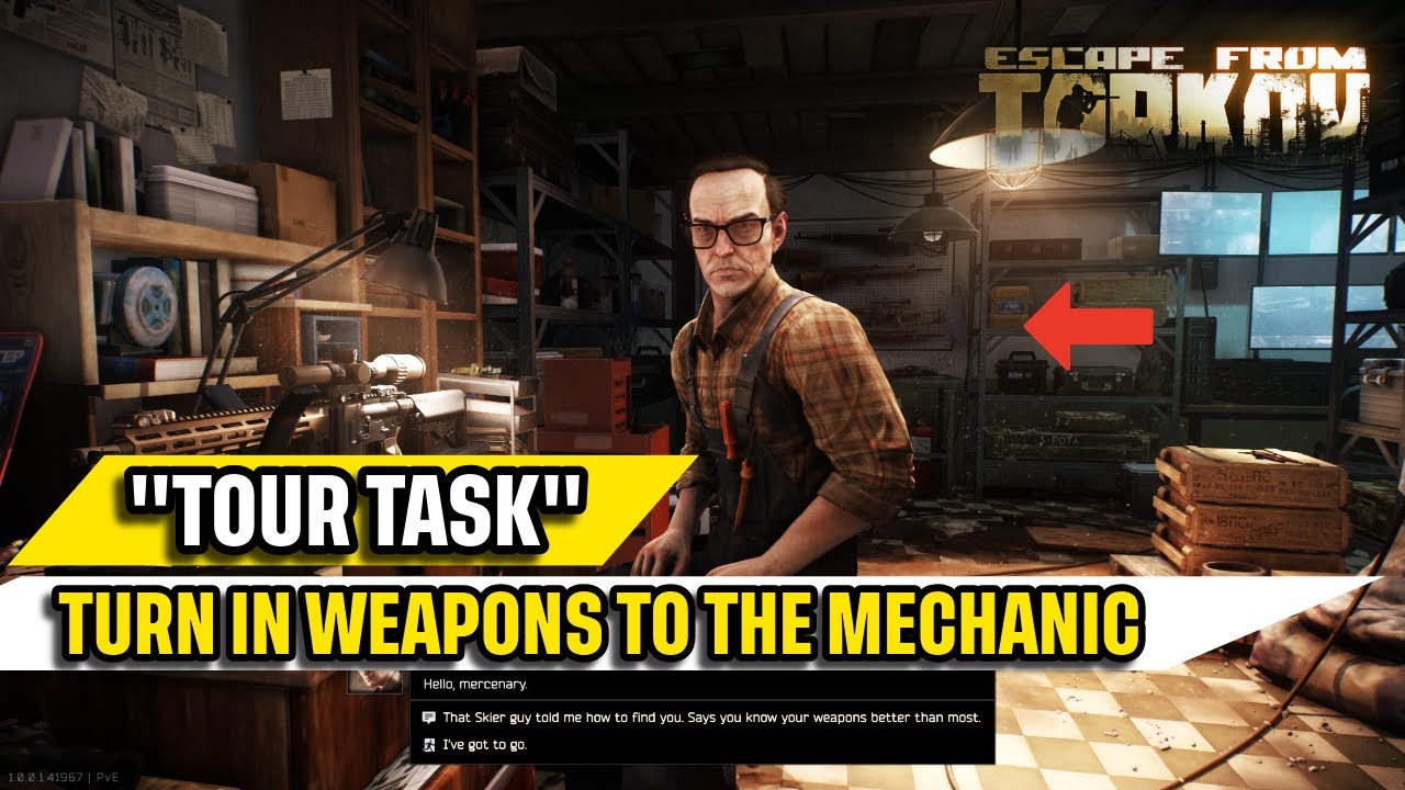 Tour Task Turn in Weapons to the Mechanic Escape From Tarkov Quick ...