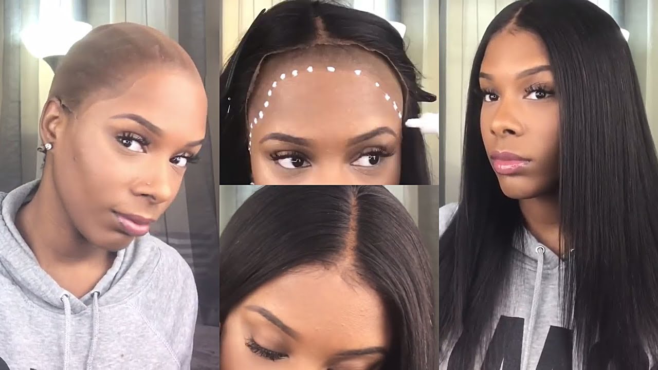 Bald Cap Method | Very Detailed | Pre plucked 360 Lace Wig Yaki ...