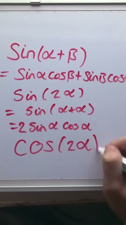 How to derive the formula for sin(2x) - YouTube