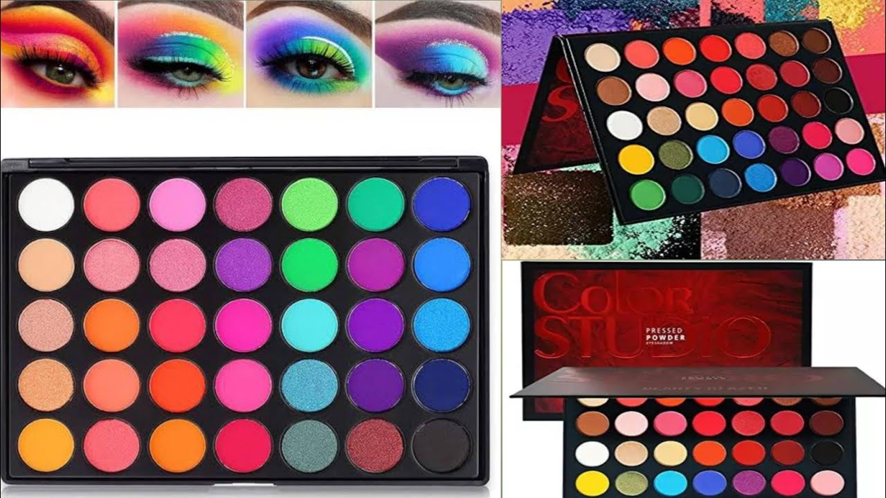 BEAUTIFUL EYESHADOW PALETTE 35 COLORS//#sjcreation #eyemakeup - YouTube