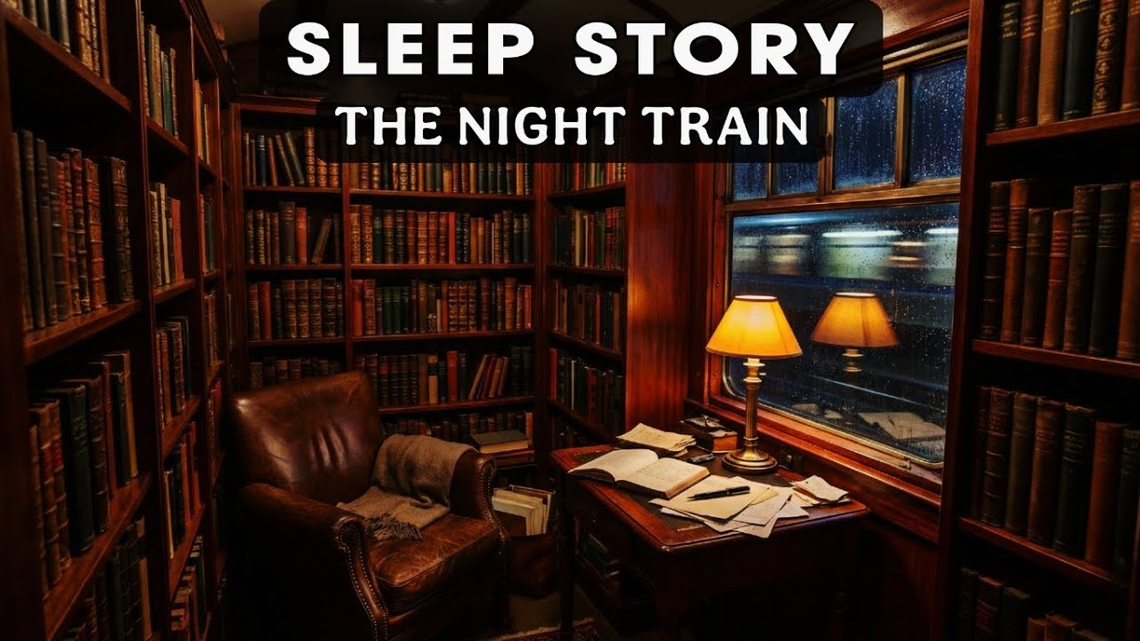 The Night Train Library - Sleep Story for Adults (Rain & Train Sounds ...