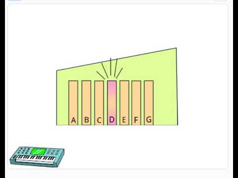 Piano simulation Done by scratch programming - YouTube