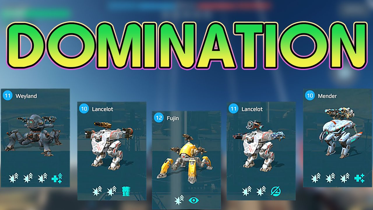 War Robots Wayland Lancelot Fujin Mender Domination Mode Gameplay - YouTube