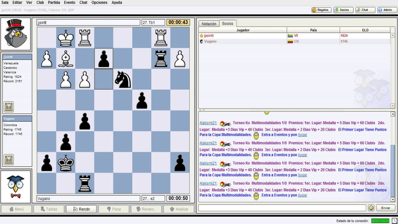 Ajedrez En Linea Buho21 LIVE Chess Blitz! - YouTube