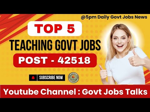 Top 5 Teaching Govt Jobs 2025 | KVS Teacher Vacancy | Railway Teacher ...