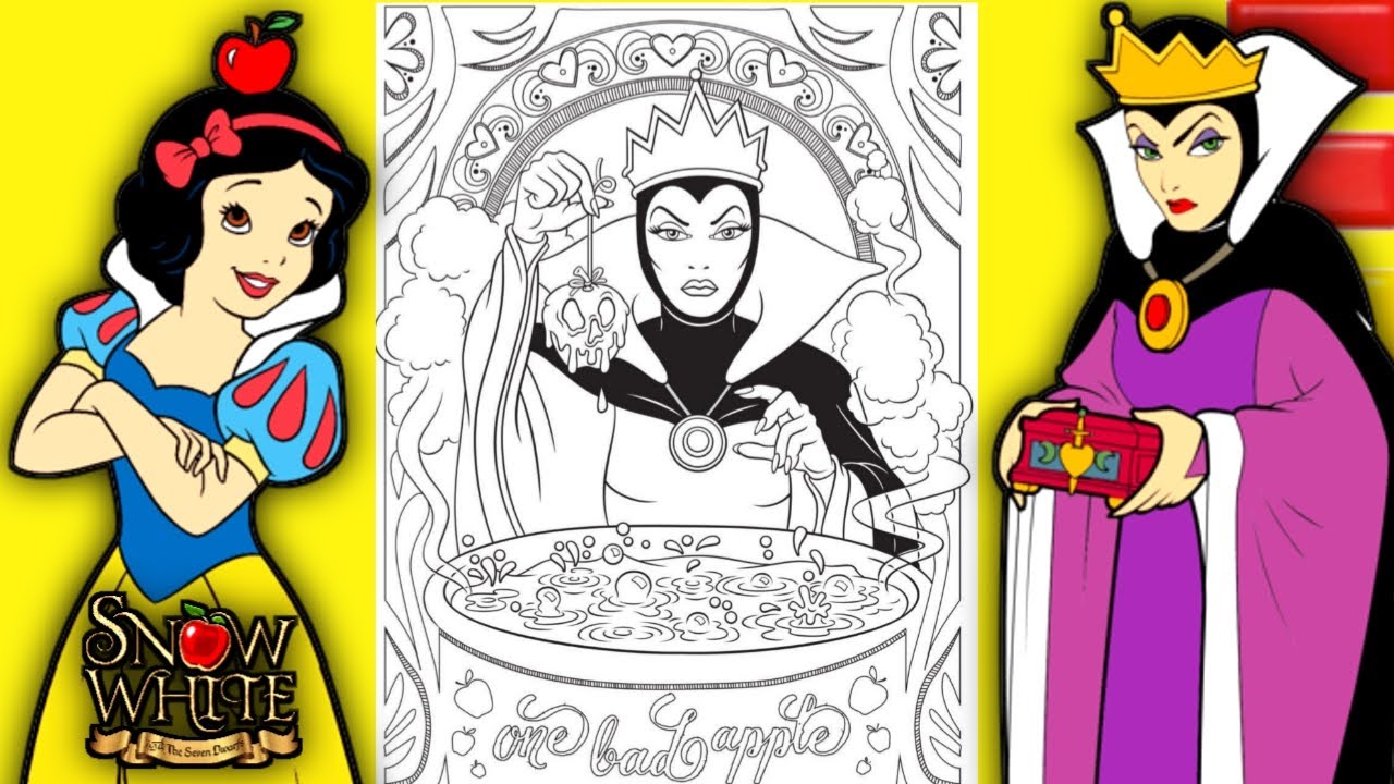 Snow White Coloring Page #20 | Coloring Snow White Evil Queen | Disney ...