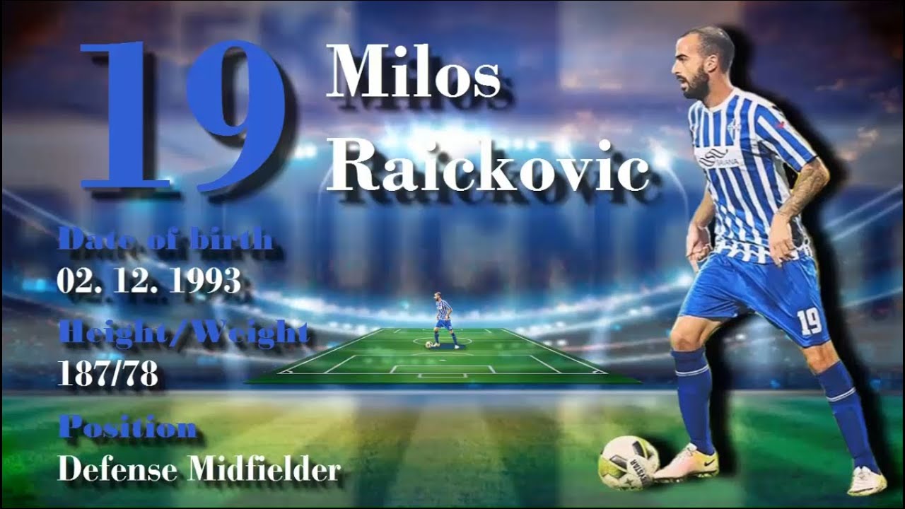 Milos Raickovic Midfielder Highlights - YouTube
