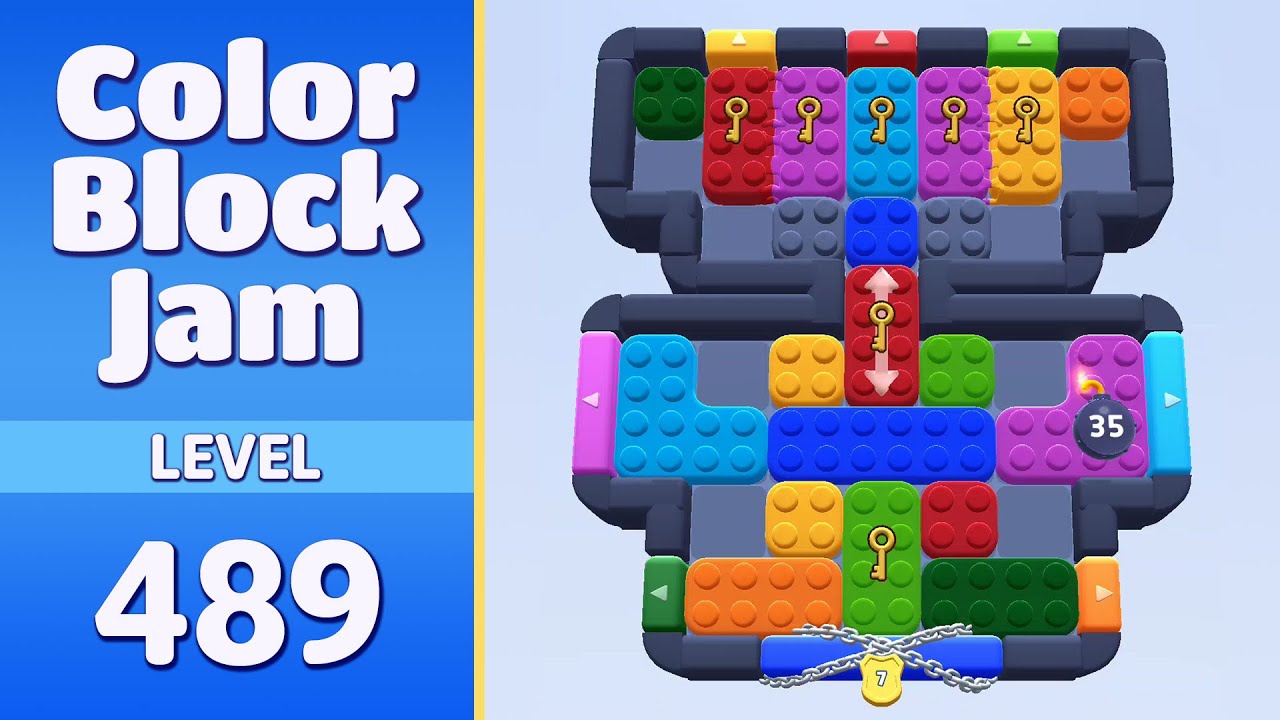 Color Block Jam Level 489 Solution Walkthrough - YouTube