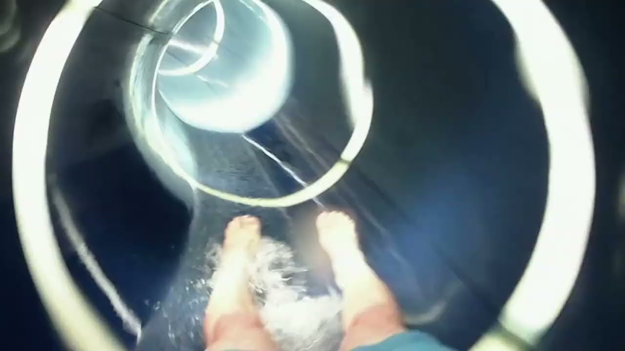 Water slide at Finlake Falls - YouTube