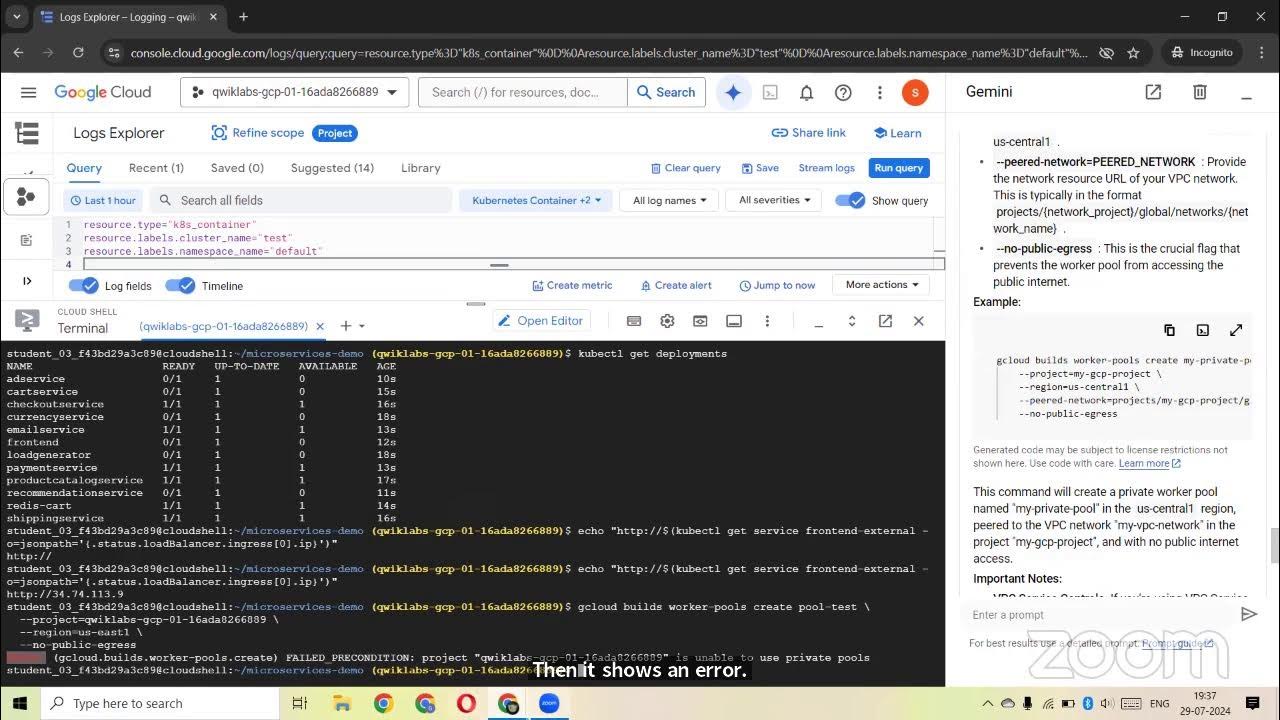 Implement continuous delivery with Gemini - GenAI Students Interactive session - YouTube