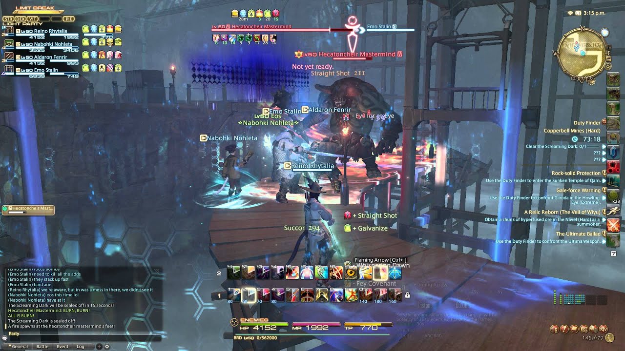 Copperbell Mines (Hard Mode) Boss 1, Part 2, FF14 - YouTube