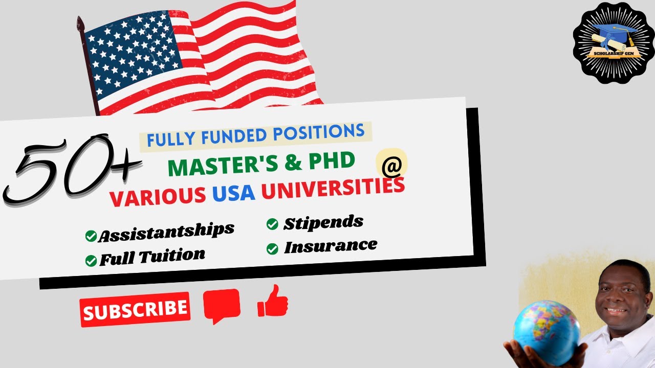 50+ USA graduate positions: Masters & Straight PhD opportunities - YouTube
