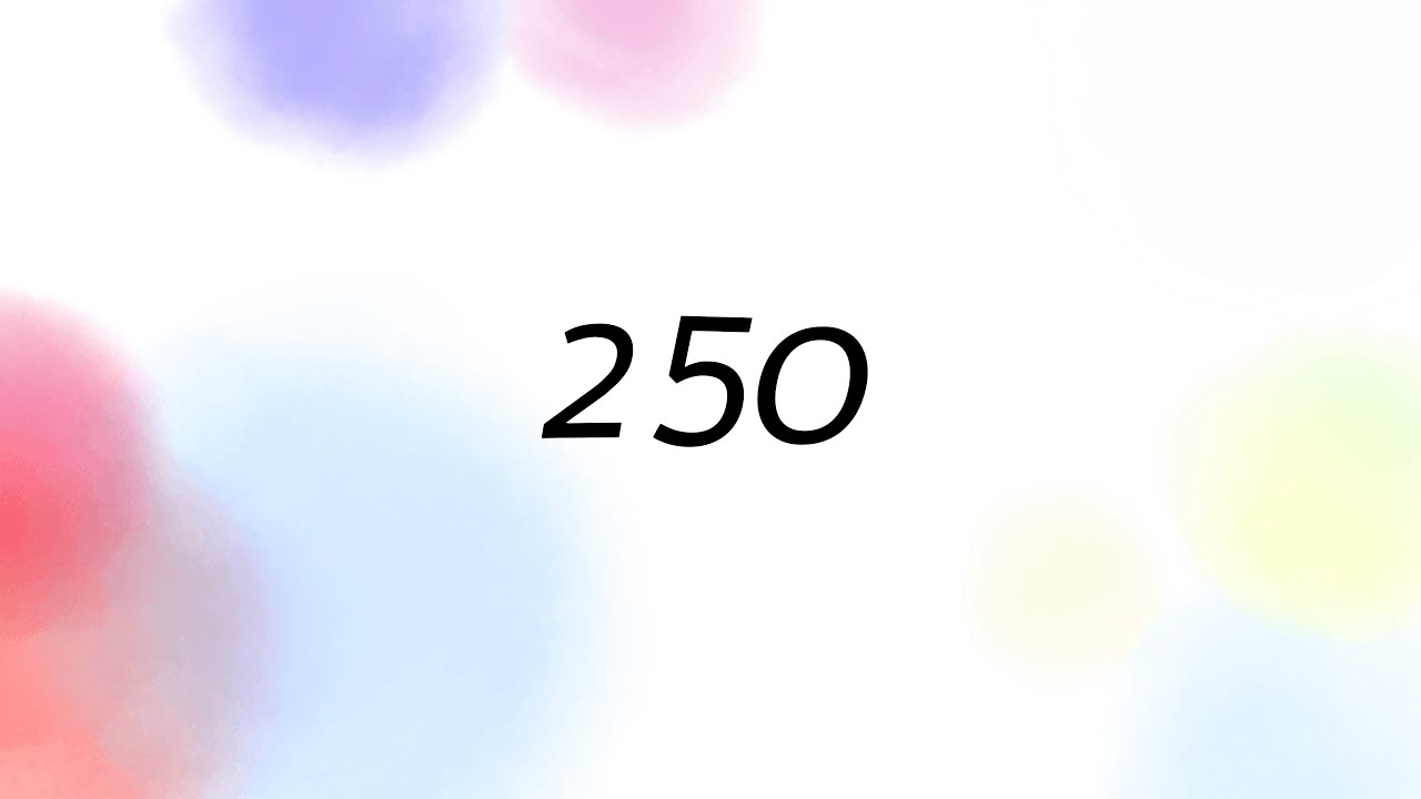 Thank you for 250 subscribers🥳 チャンネル登録者数250人ありがとうございます！ - YouTube