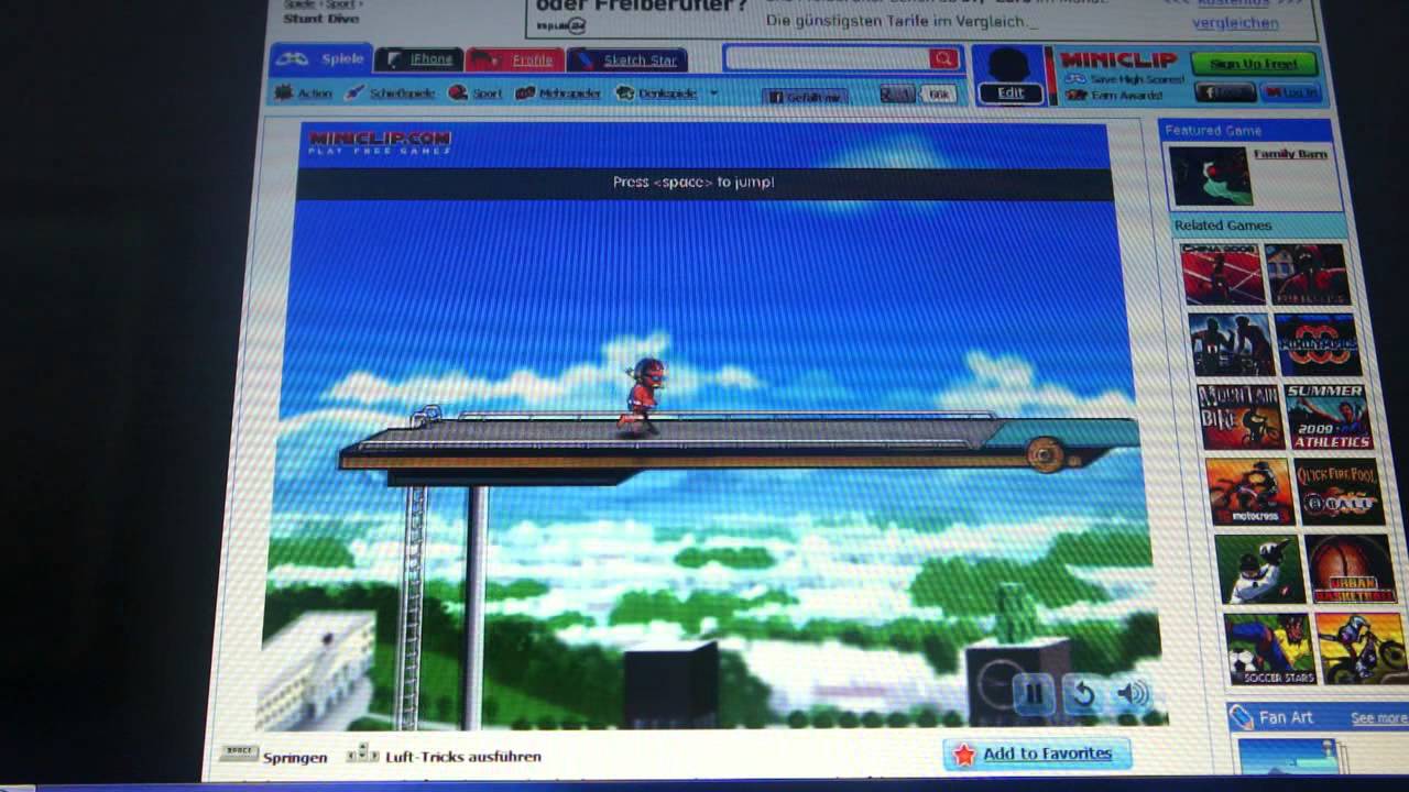 Stunt Dive Miniclip - YouTube