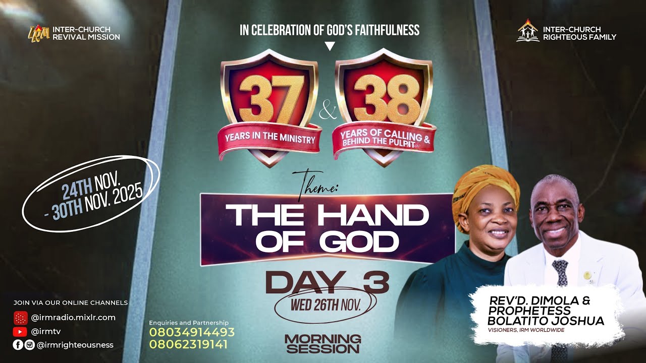 THE HAND OF GOD || SCRIPTURAL, REVELATORY, PROPHETIC, AND PRAYER HOUR ...
