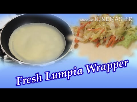 How to make fresh lumpia wrapper - YouTube