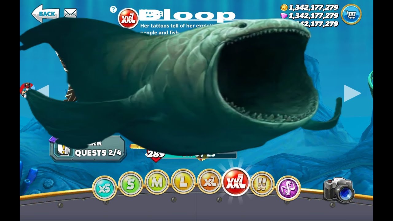 Bloop shark in hungry shark #explore #bloop #hungry - YouTube