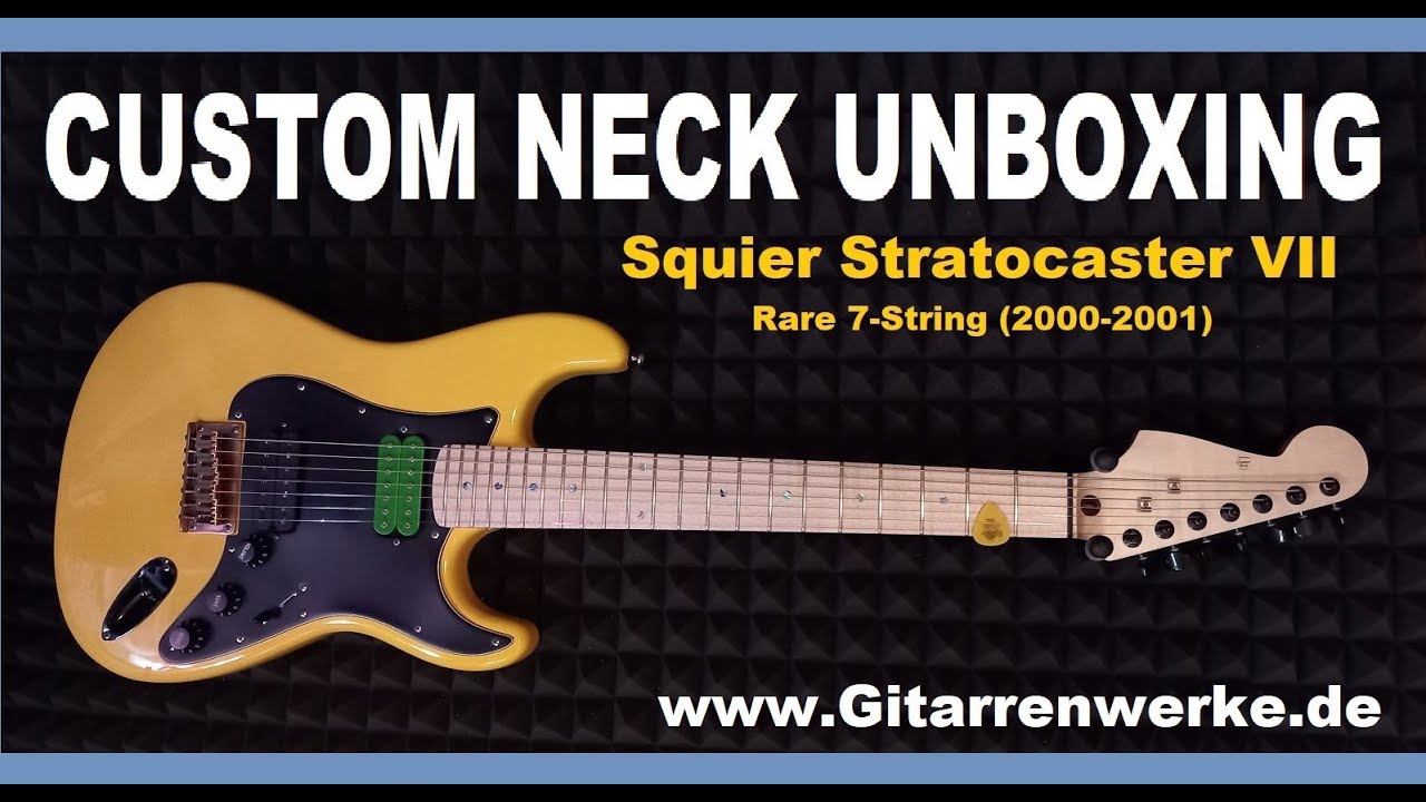 Transforming my 7 String Stratocaster with a Custom Maple Neck - YouTube