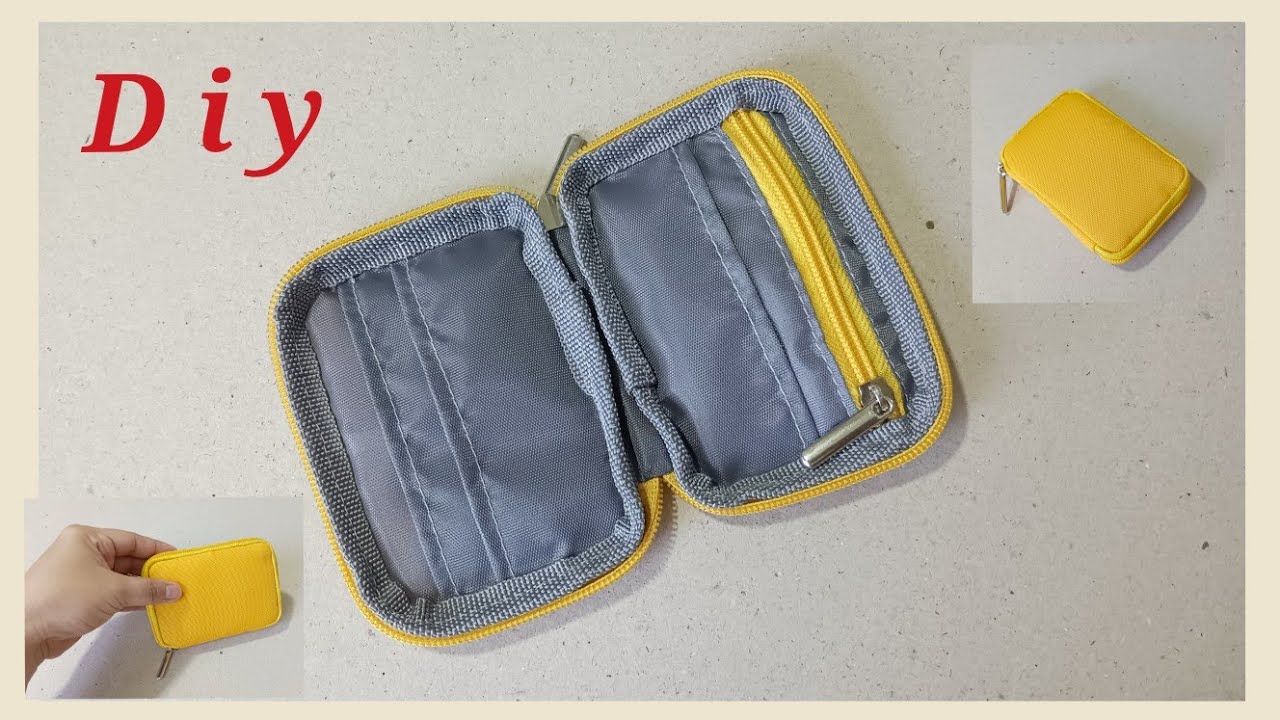 DIY EASY WALLET SEWING TUTORIAL - YouTube