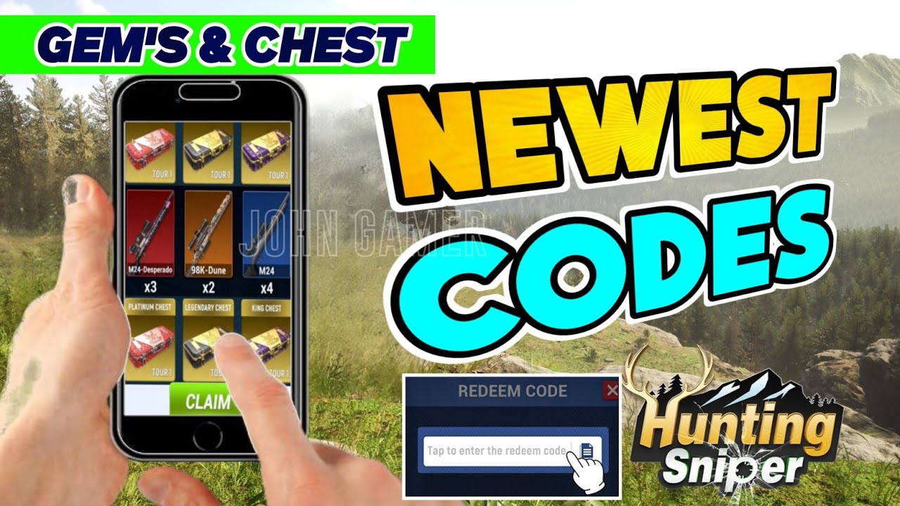 Newest🌟 Hunting Sniper Codes 2025: Gem's And Chest - New Hunting Sniper ...
