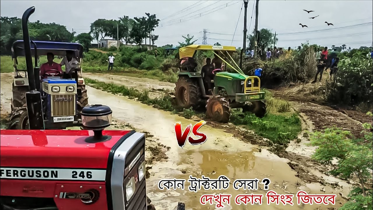 Massey Ferguson 246 DT 4×4 VS John Deere 5050 D 4×4 VS Swaraj 744 Fe 4× ...