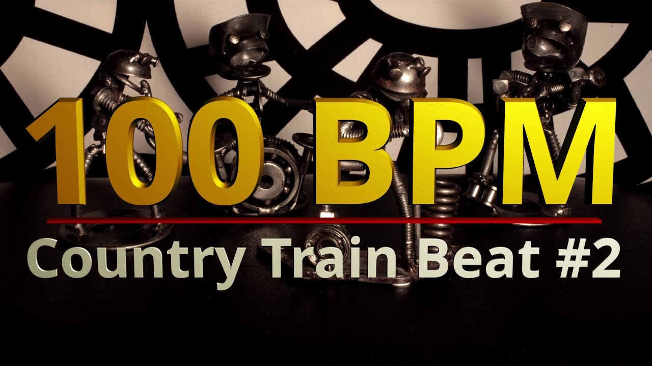 100 BPM - Country Train Beat #2 - 4/4 Drum Beat - Drum Track - YouTube