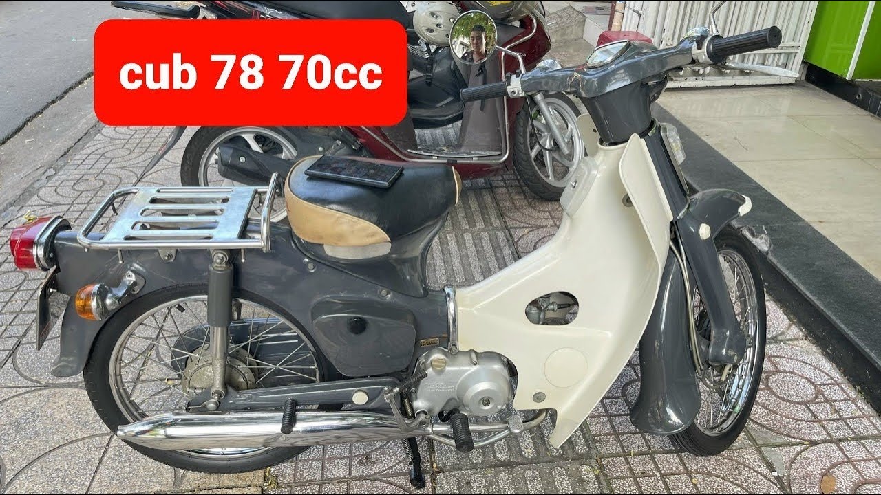 tận mắt nhìn chiếc xe độc và hiếm nhất Việt Nam . honda cub 78 70cc ...
