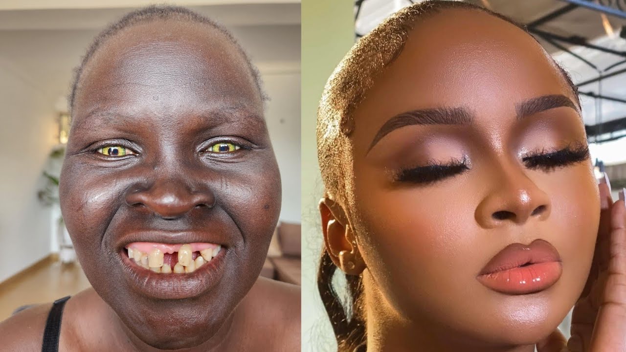 VIRAL BOMB 💣🔥😱 NIGERIAN BRIDAL MAKEUP & GELE TRANSFORMATION💄MAKEUP ...