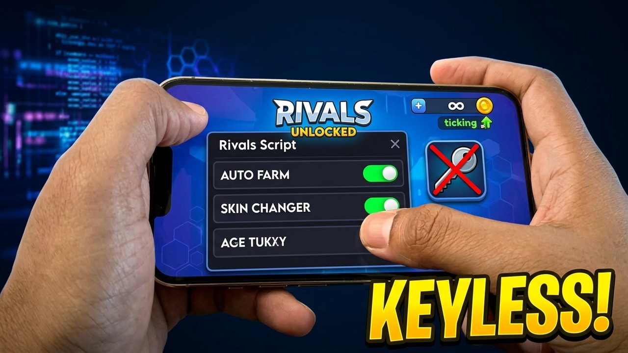 Rivals Script Keyless 2026 | Skin Changer, Auto Farm (Android / iOS ...