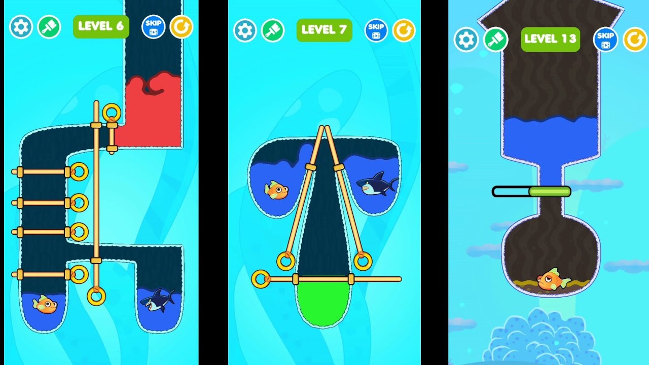 save the fish / all levels / save fish / fishdom / gameplay - YouTube