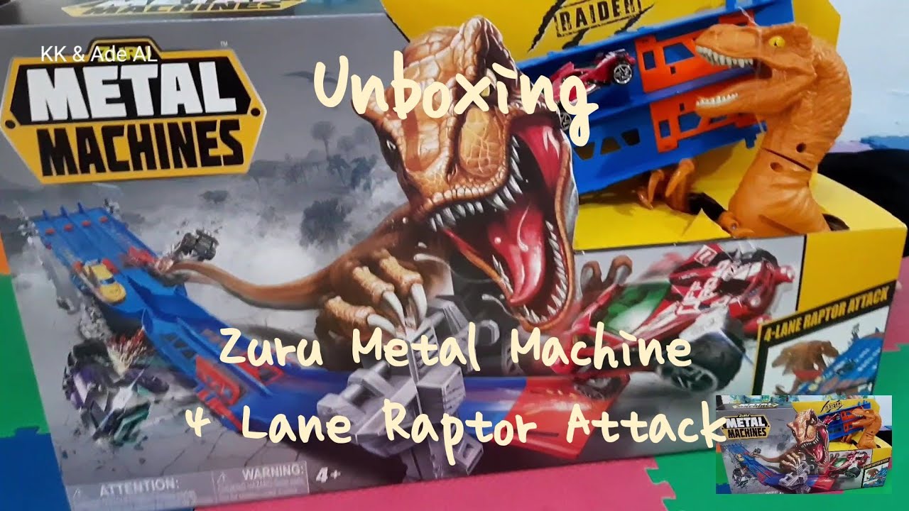Unboxing Zuru Metal Machines - 4 Lane Raptor Attack - YouTube