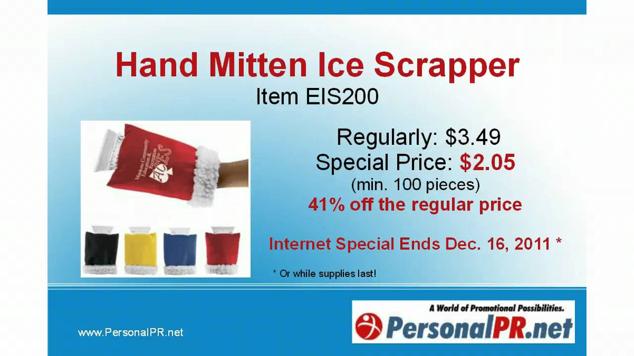 Hand Mitten Ice Scrapper - YouTube