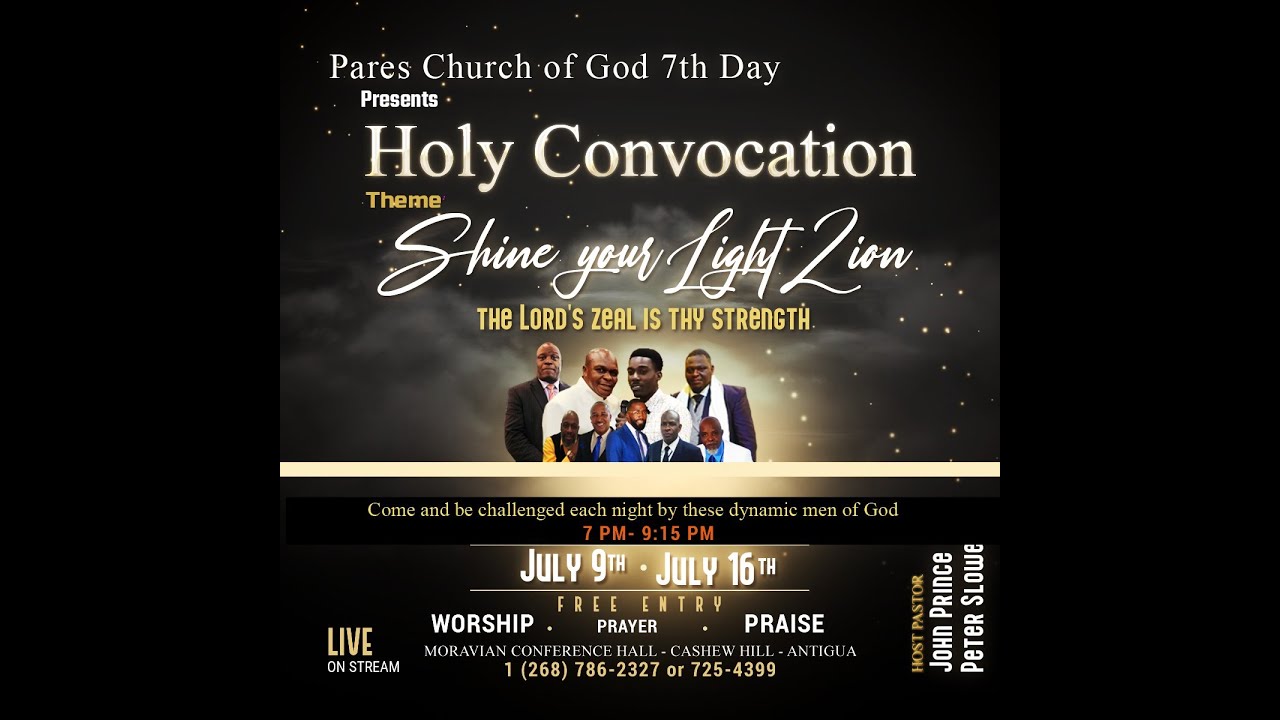 Pares Church of God (7th Day) Convocation Service - YouTube