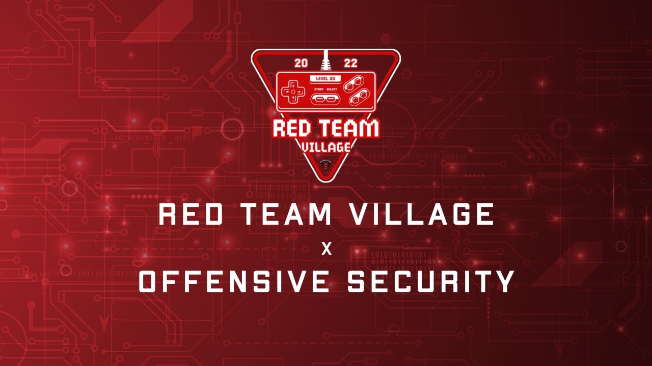 DC30 - Red Team Village - Offensive Security - YouTube