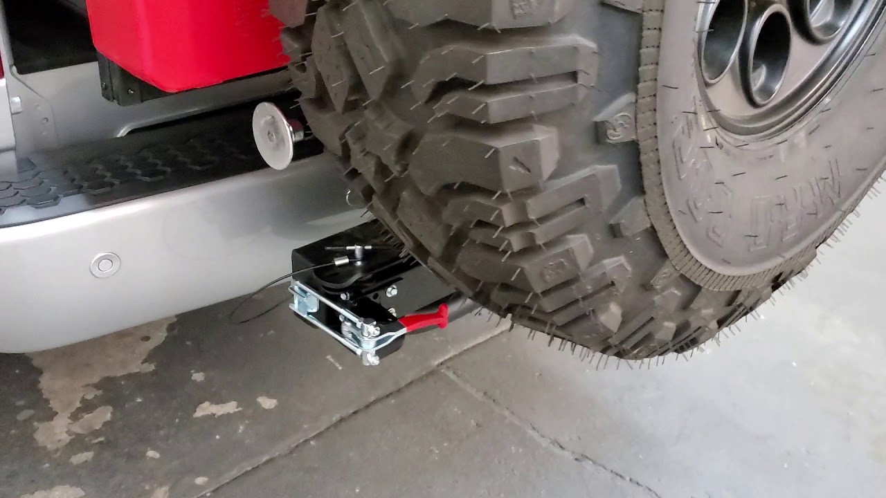 Wilco Hitchgate Offset Tire Carrier - YouTube