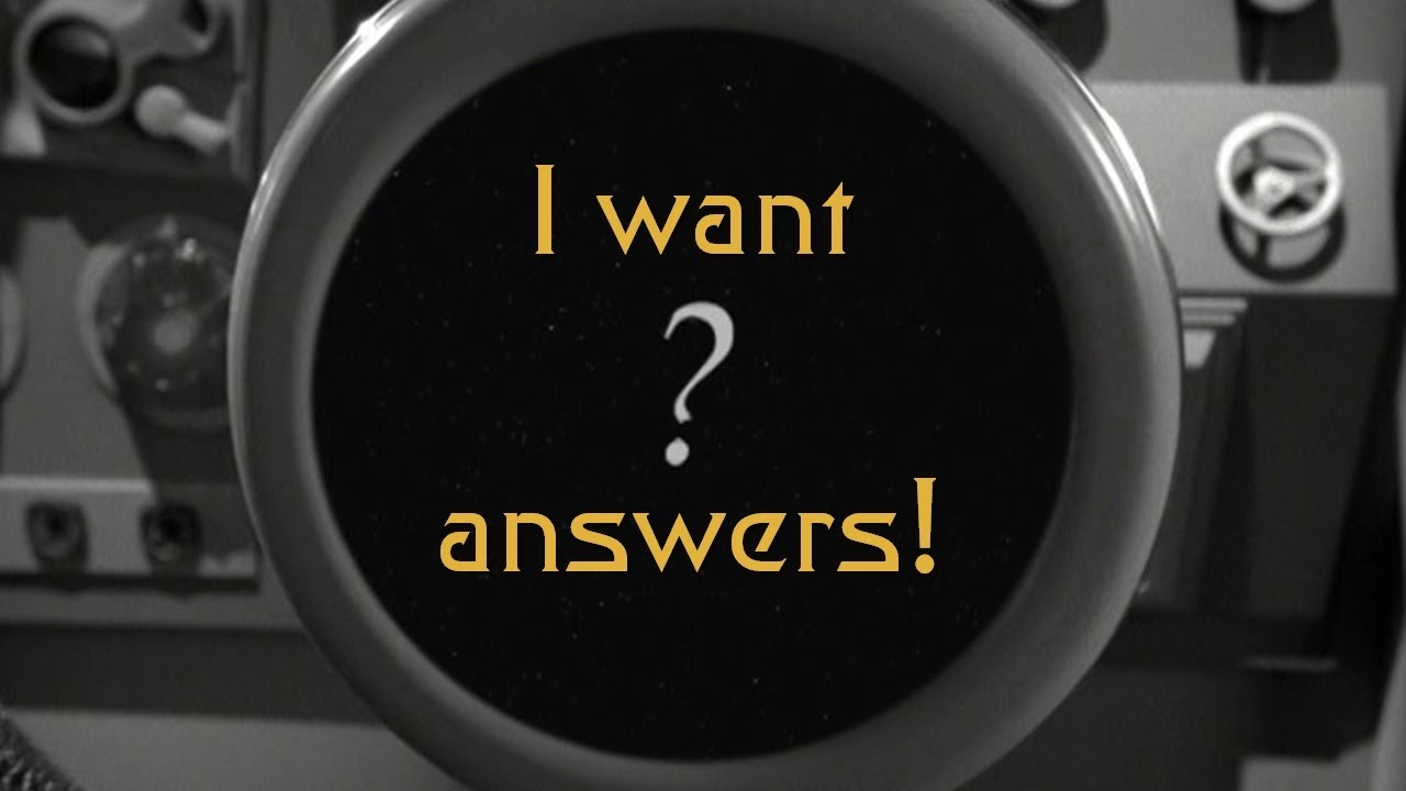 I Want Answers! - YouTube