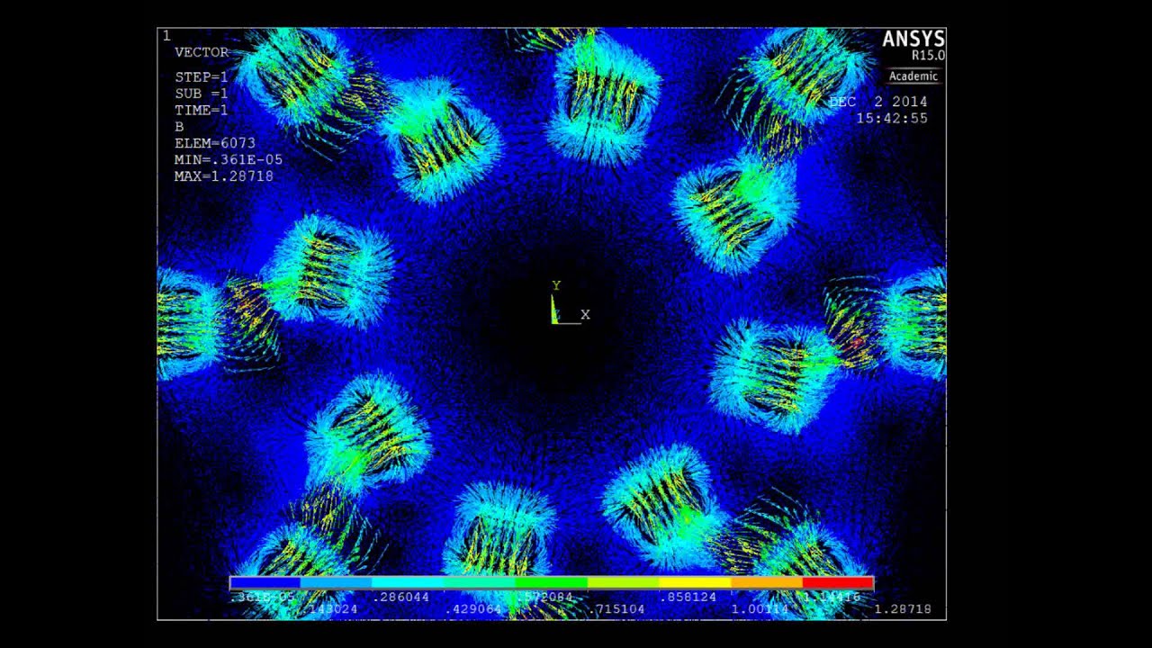 Ansys APDL: Concentric Magnetic Gears via Magnetostatic Analysis - YouTube