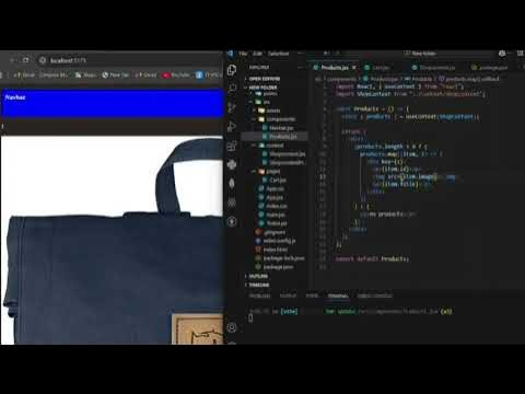 Product Cart react js || Context api product cart || use context || react js frontend project ...
