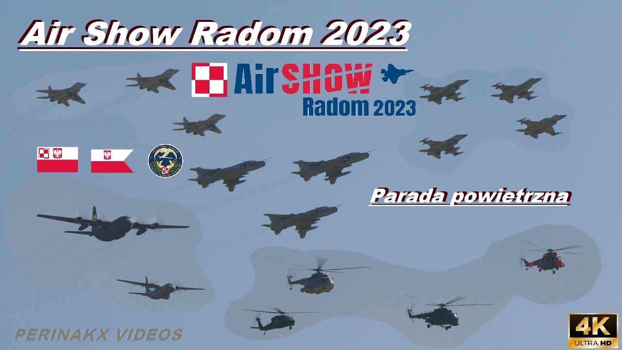 Parada powietrzna 🇵🇱 Mega Fly Over Air Show Radom 2023 - YouTube