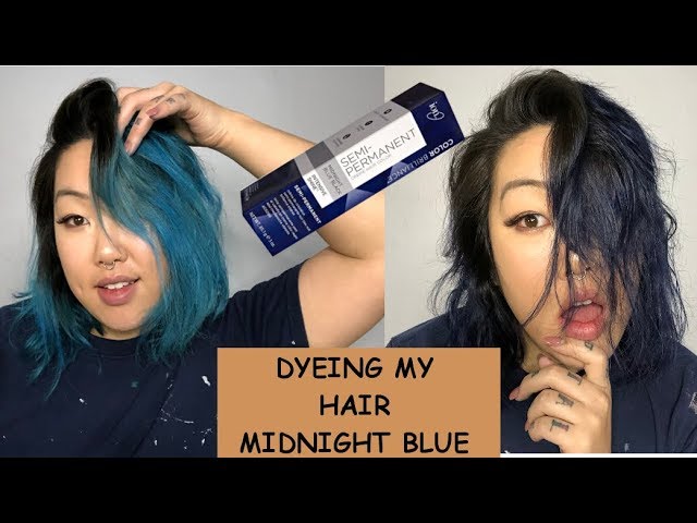 Midnight Blue Hair Dye Permanent