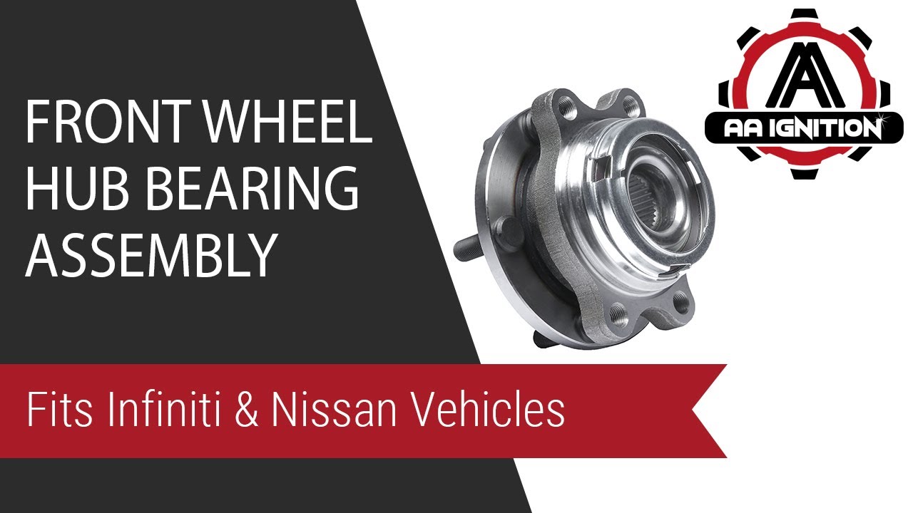 Front Wheel Hub Bearing Assembly - Compatible with Infiniti & Nissan ...