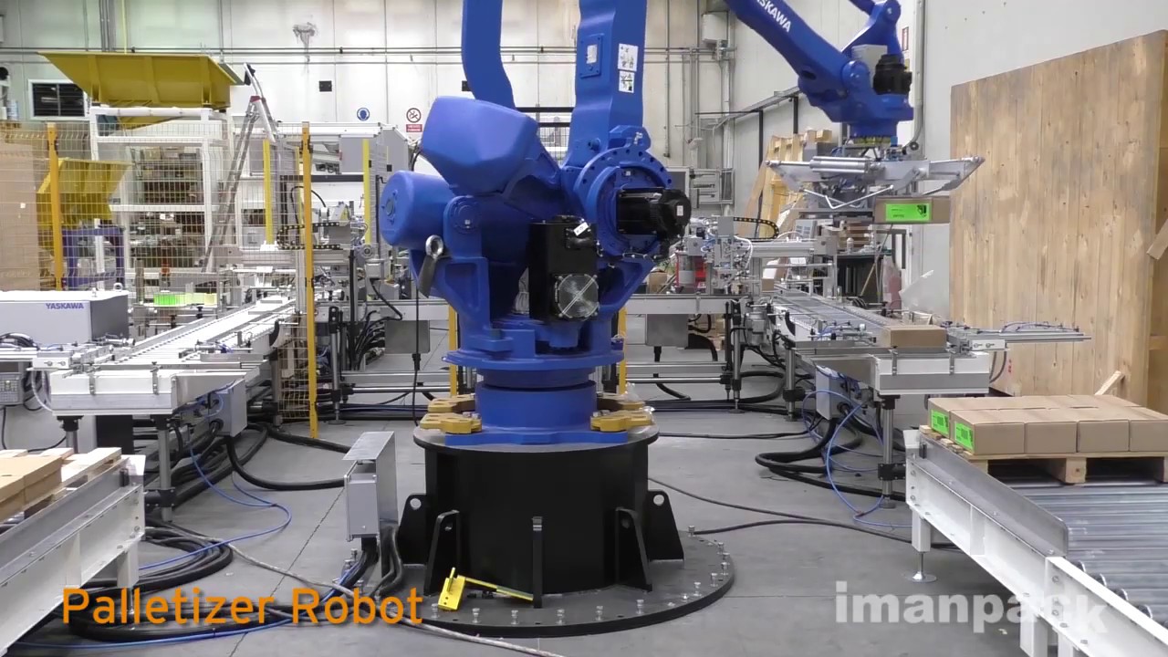 Automated palletizing system for fasteners - YouTube