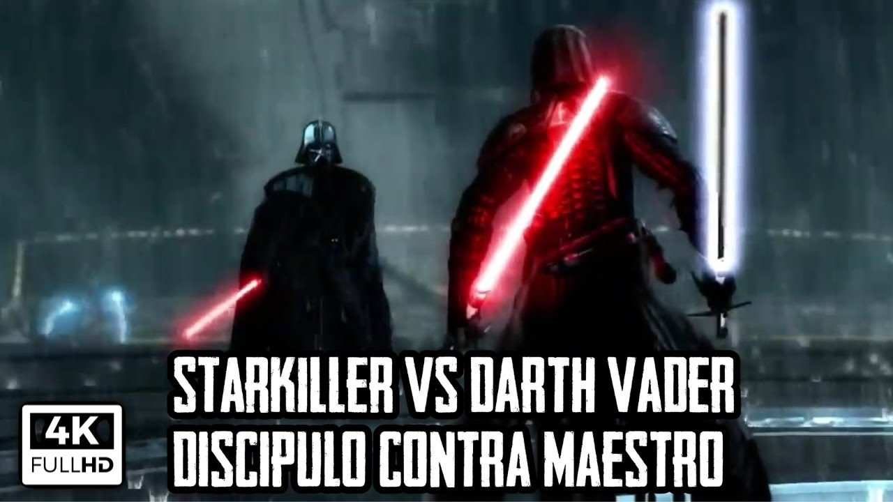 Starkiller vs Darth Vader Pelea Final Star Wars The Force Unleashed 2 - YouTube