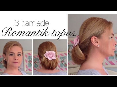 HAIR STYLE Saç modeli- 3 HAMLEDE ROMANTİK TOPUZ /Figen Ararat