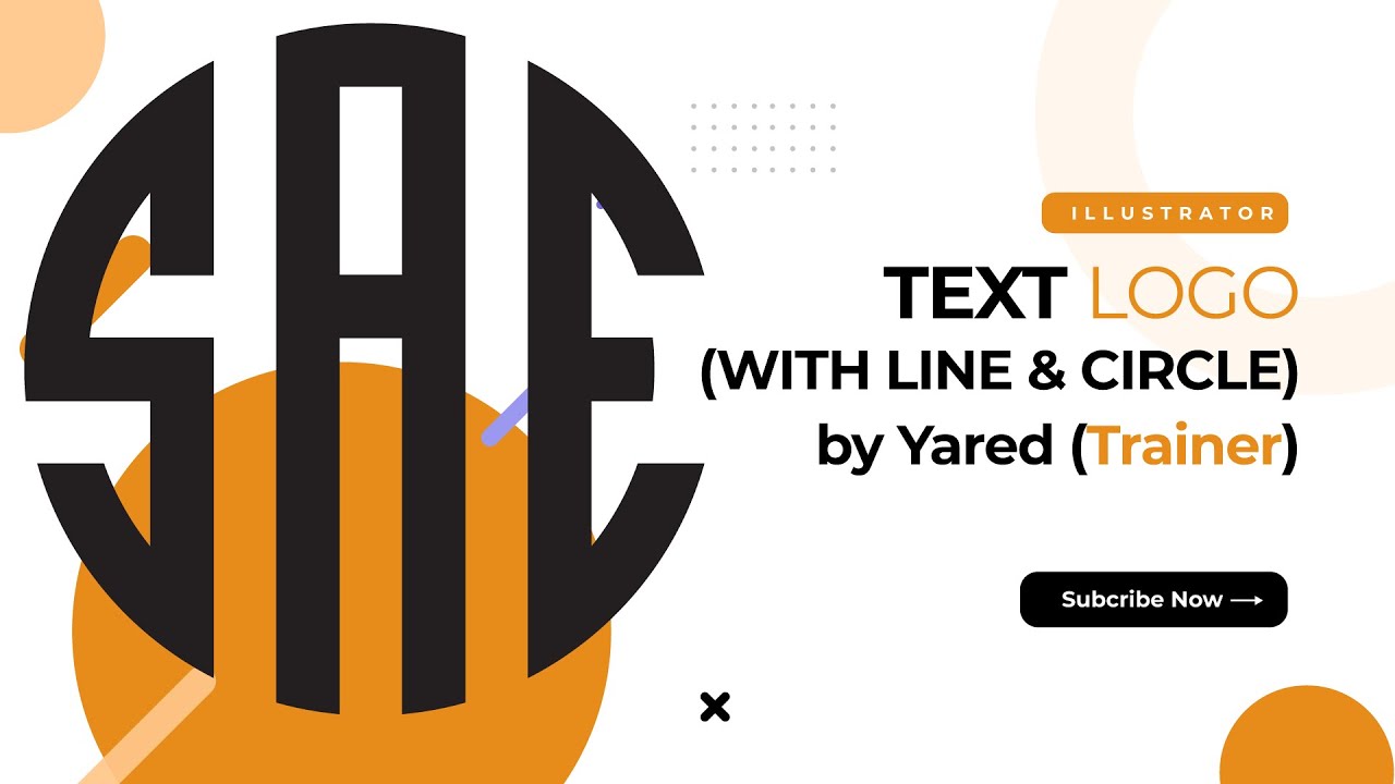 TEXT LOGO BY USING LINE AND CIRCLE ( በአማርኛ ) - YouTube