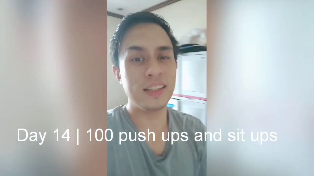 Day 14 | 100 push ups and sit ups (Pinoy challenge) - YouTube