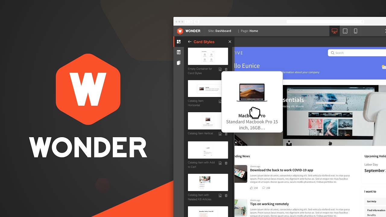 Wonder Website Builder for ServiceNow - YouTube