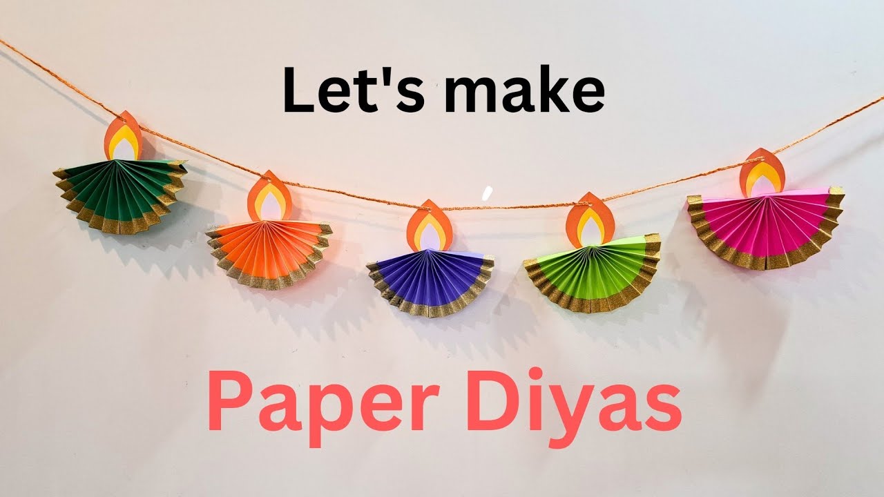 Diwali Delight: Craft Your Own Paper Diyas - YouTube