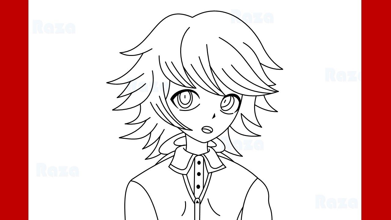 How to Draw Chihiro Fujisaki From Danganronpa Step by Step Drawing ...